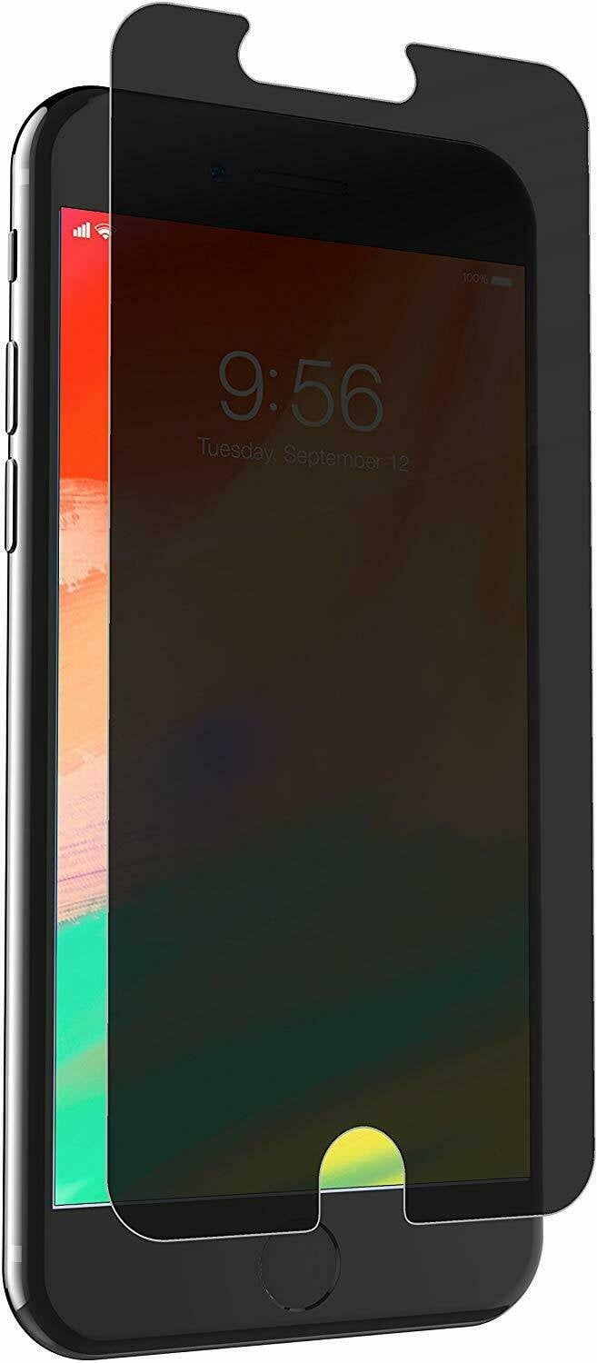 ZAGG InvisibleShield Glass+ Privacy Screen Protector for Apple iPhone 8 ...
