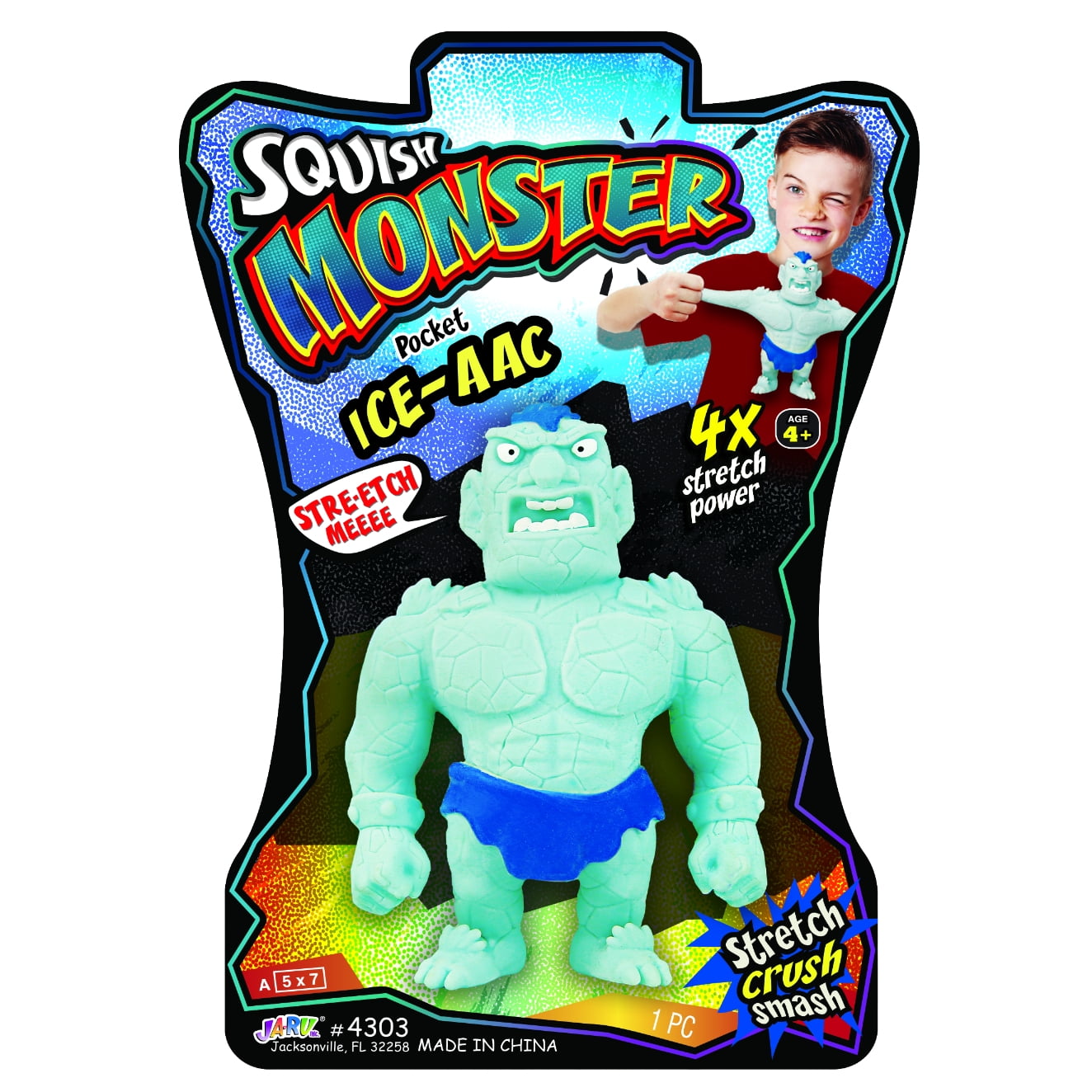 Ja-Ru Pocket Squish Monster - 4x stretch power, 3 styles available, each sold separately, 1 ...