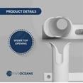 Five Oceans Two Pole Rod Holder, White ABS Plastic, Side Mount, Marine ...