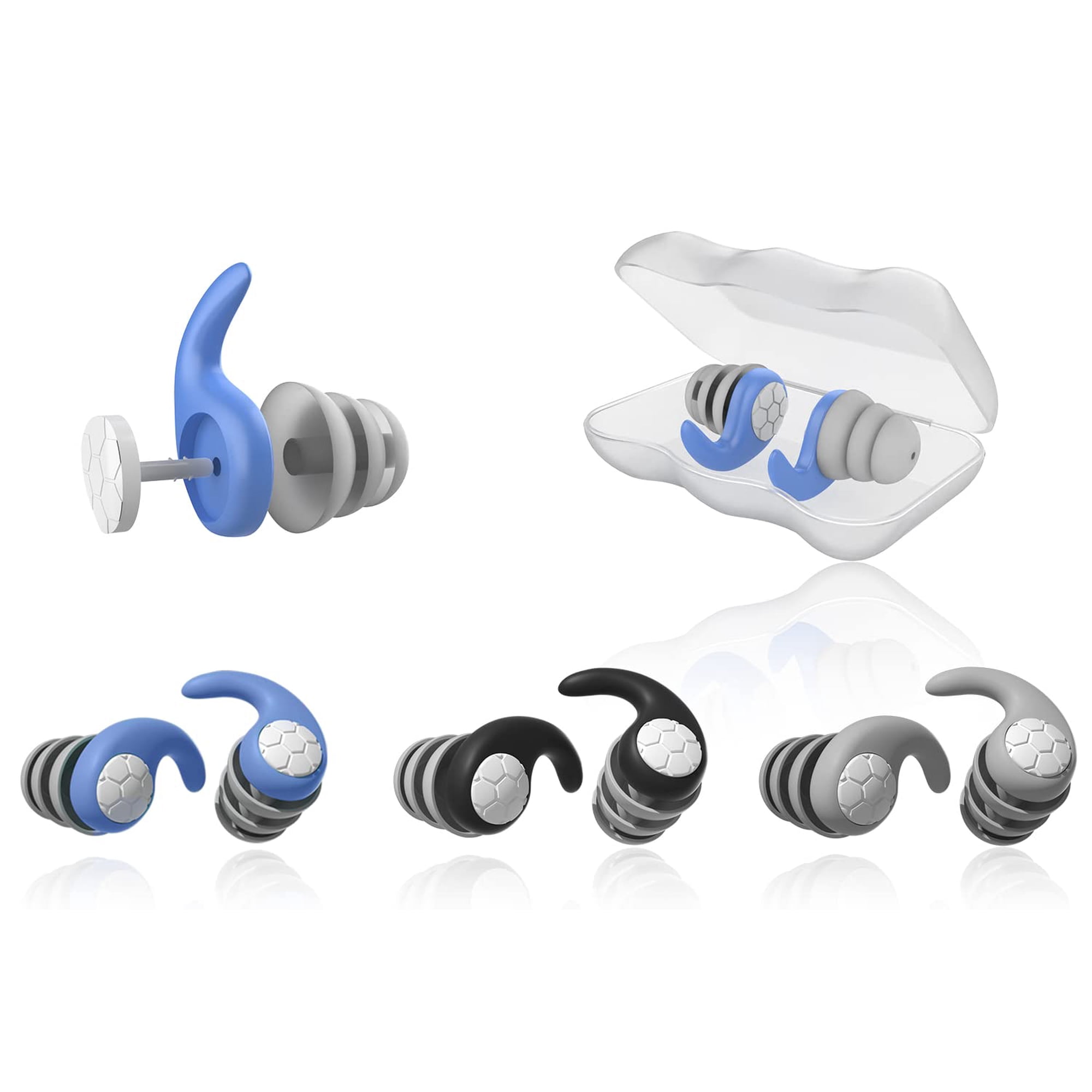 Click here for Pepisky Swimming Ear Plugs For Adults 3 Pairs Wate... prices