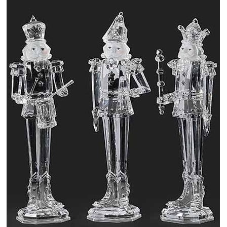 Pack of 6 Icy Crystal Decorative Christmas Nutcrackers 9" - Walmart.com