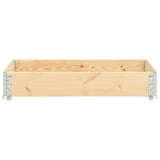 vidaXL Solid Wood Pine Pallet Collars Wooden Pallet Box Stacking Multi ...
