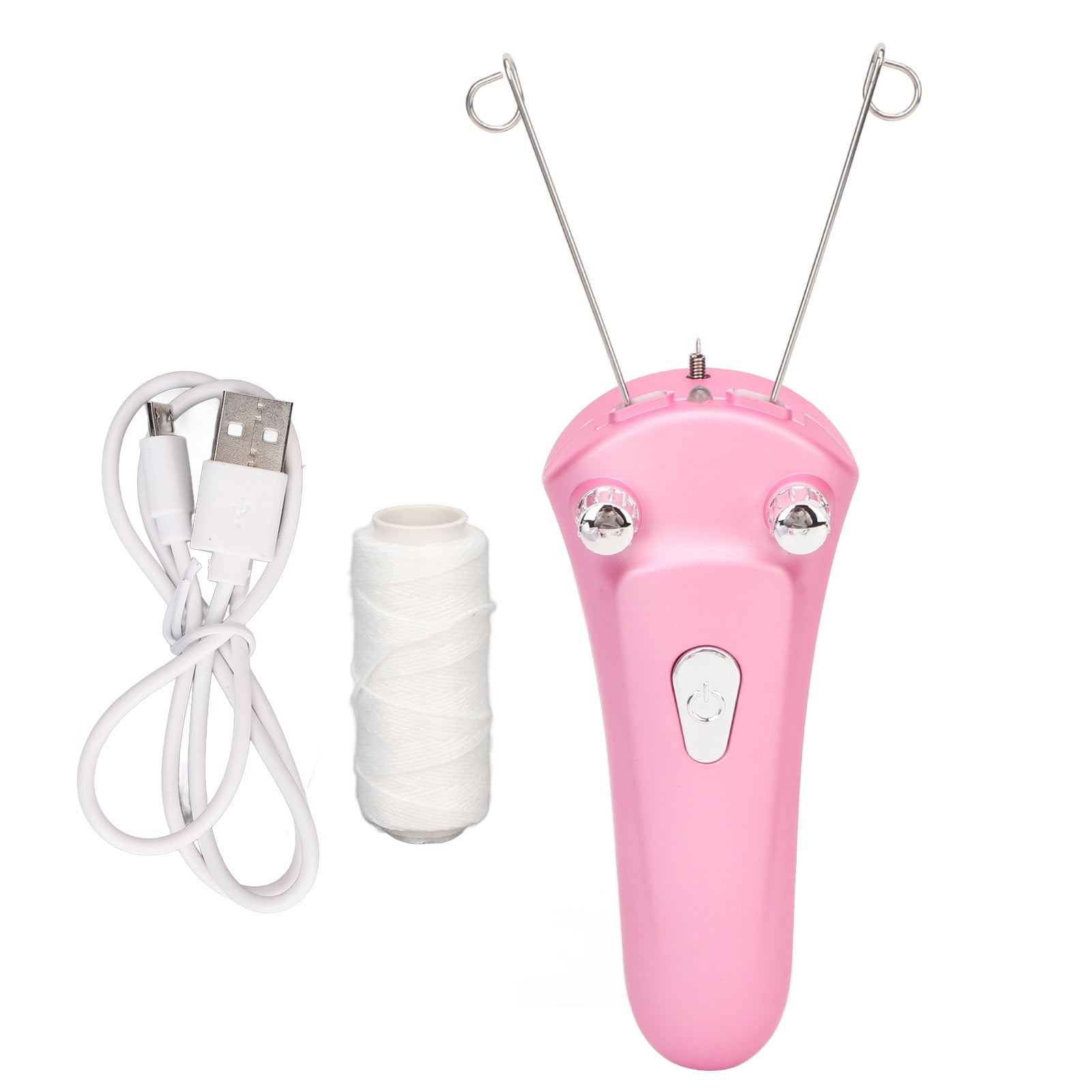 Electric Facial Threading Hair Removal Epilator LED USB Rechargeable ...