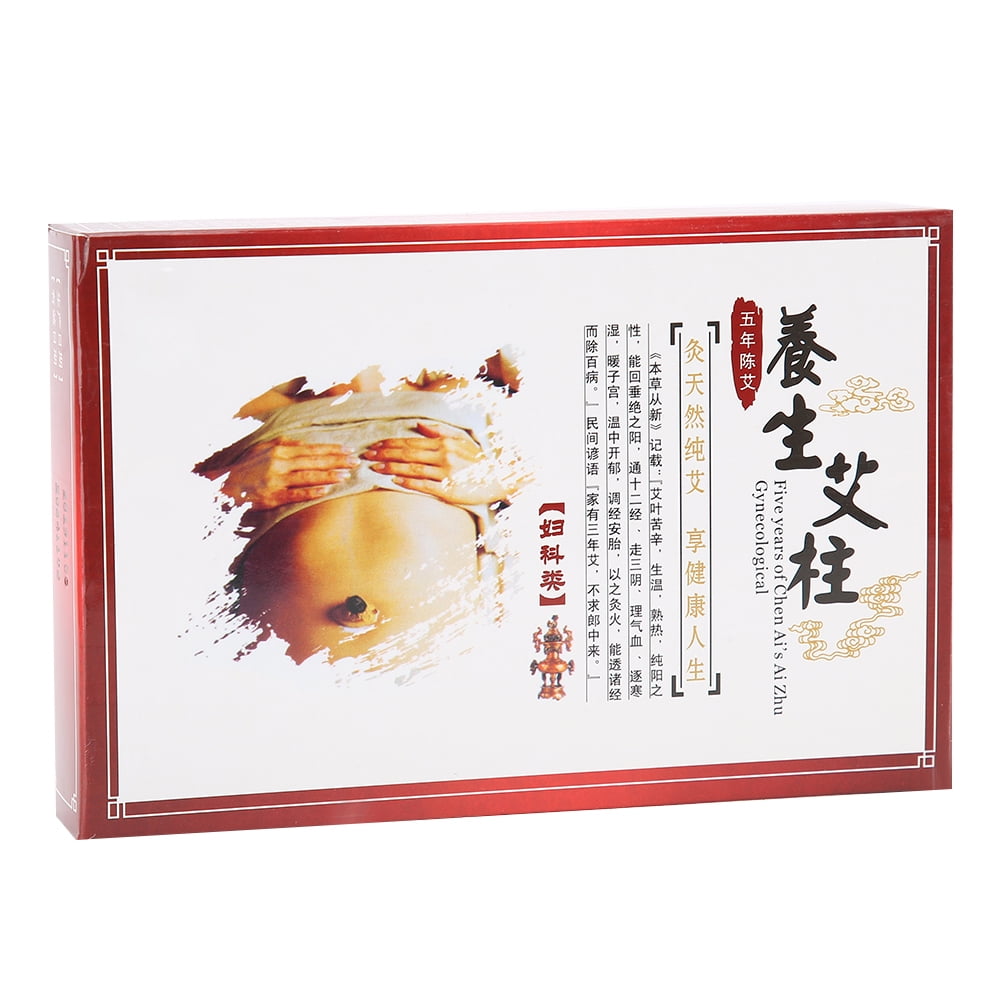 54 piezas 5 años Moxa tradicional palo cono rollo Moxibustión palos para dismenorrea Cuidado de ...