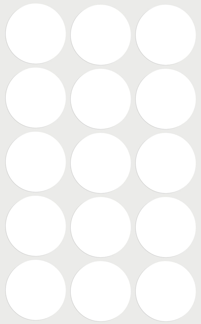 Royal Green Blank White Round Sticker Labels 30mm - 1.25" inch - 750 ...