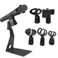 BLUESON Universal Microphone Clip Clamp With Adapter For Handheld Mic ...