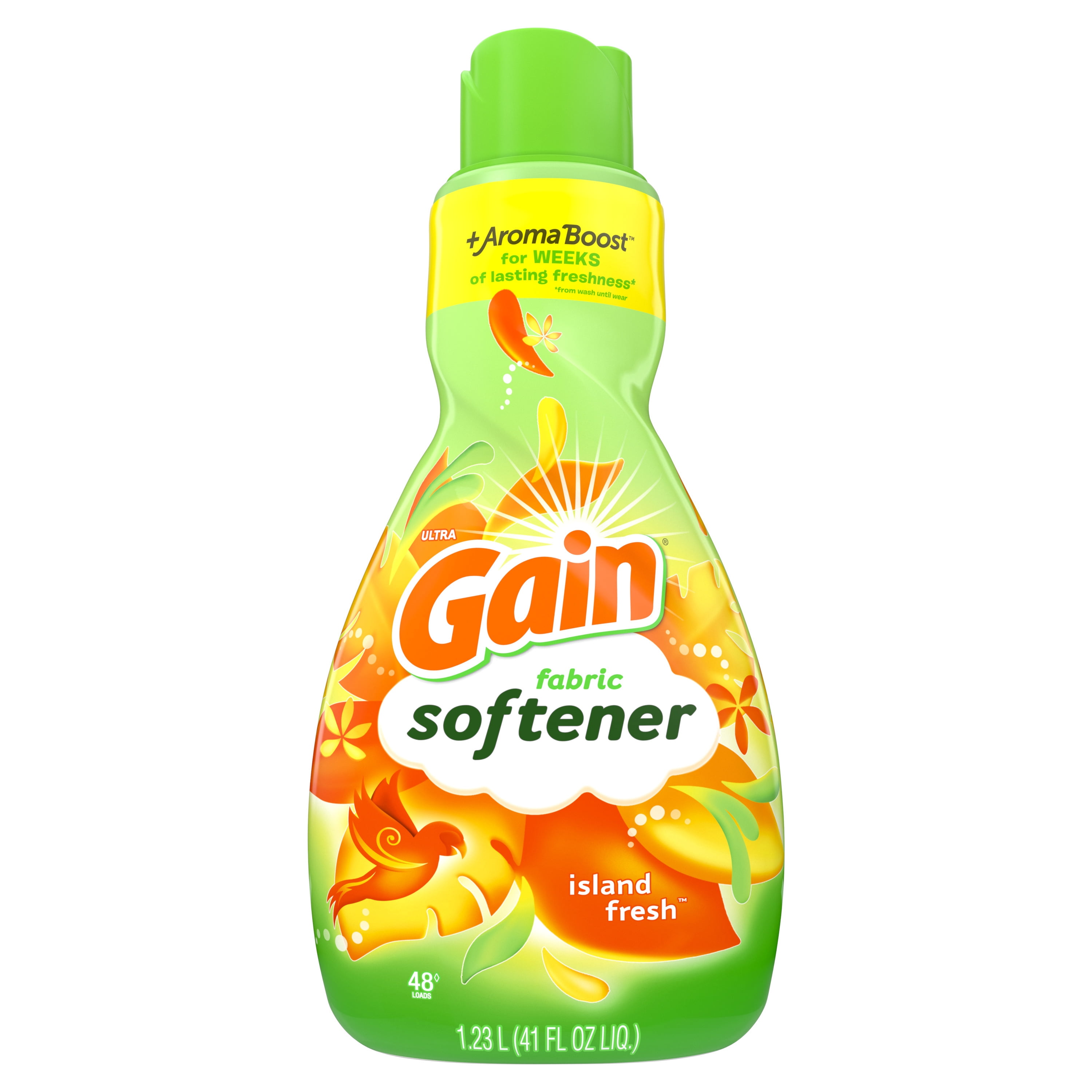 Gain Liquid Fabric Softener, Island Fresh, 48 Loads 41 fl oz - Walmart.ca