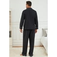 Vulcanodon Mens Button Down Pajamas Set, Soft Classic Lapel Sleepwear ...