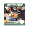 Glass Cooking Pot, 83oz2500ml Glass Pots Cooking On Stove With Lid ...