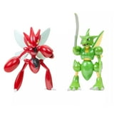 Pokemon Evolution Select Battle Toys: Scyther & Scizor Action Figurine ...