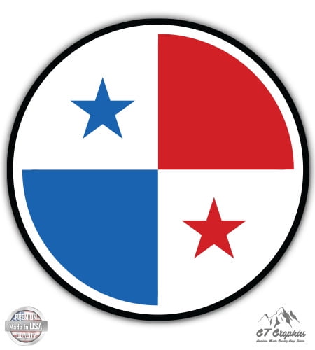 Panama Flag - 8" Vinyl Sticker - For Car Laptop I-Pad - Waterproof ...