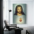 JDHY Jesus Sacred Heart Divine Mercy Christian Poster 12" x 18" Canvas ...