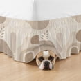Abstract Brown Bed Skirt Bed Skirts King Size 16 Inch Drop, Boho ...