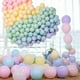100 Pack 10 Inch Thick Mixed Color Balloon, MultiColored Big Macaron ...