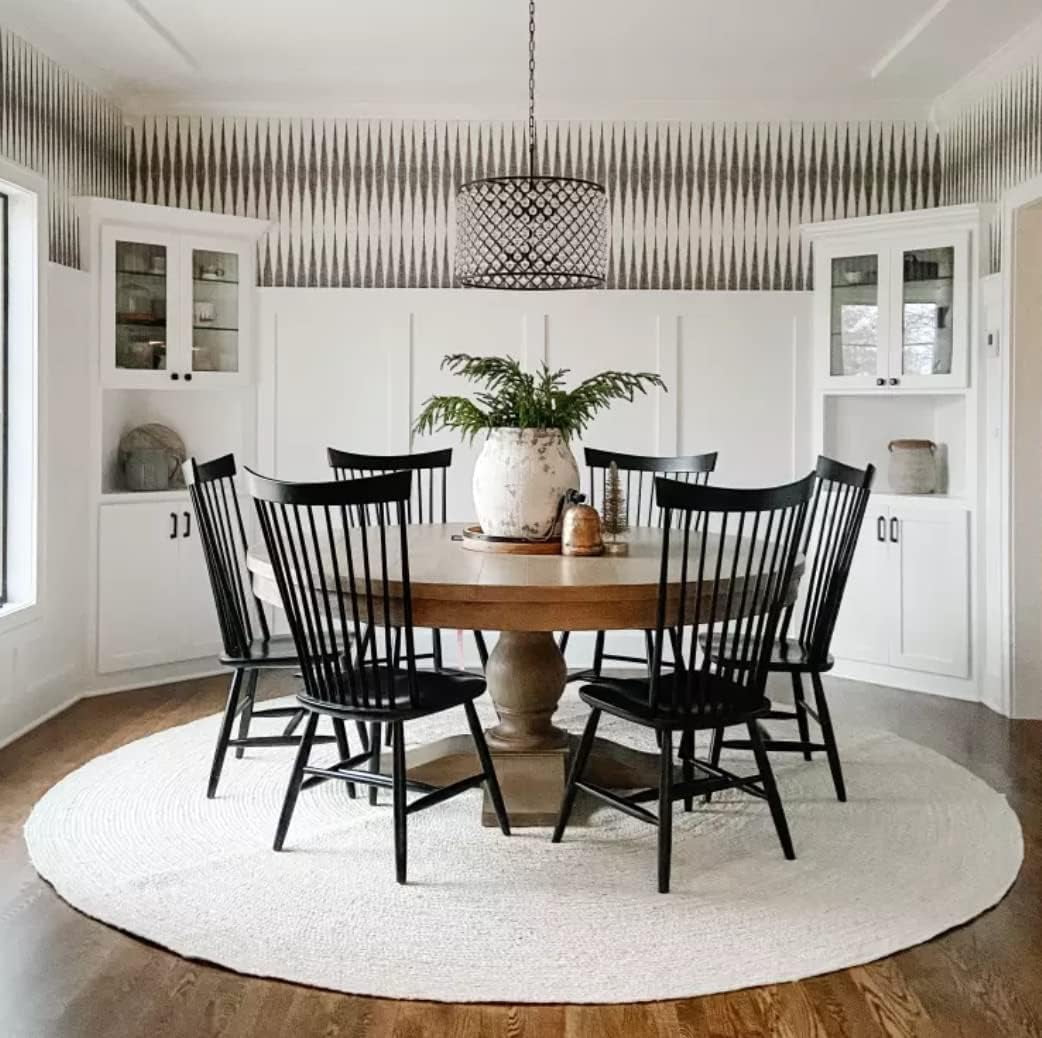 Aizza Trends Hand Woven Braided Natural Jute Round Floor Area Rug ...