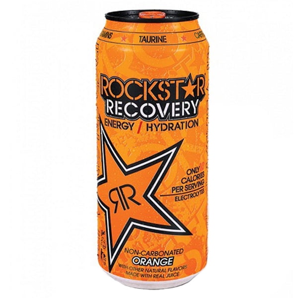 Rockstar Recovery Orange Energy Drink 16 Oz Cans - Pack of 24 - Walmart.com