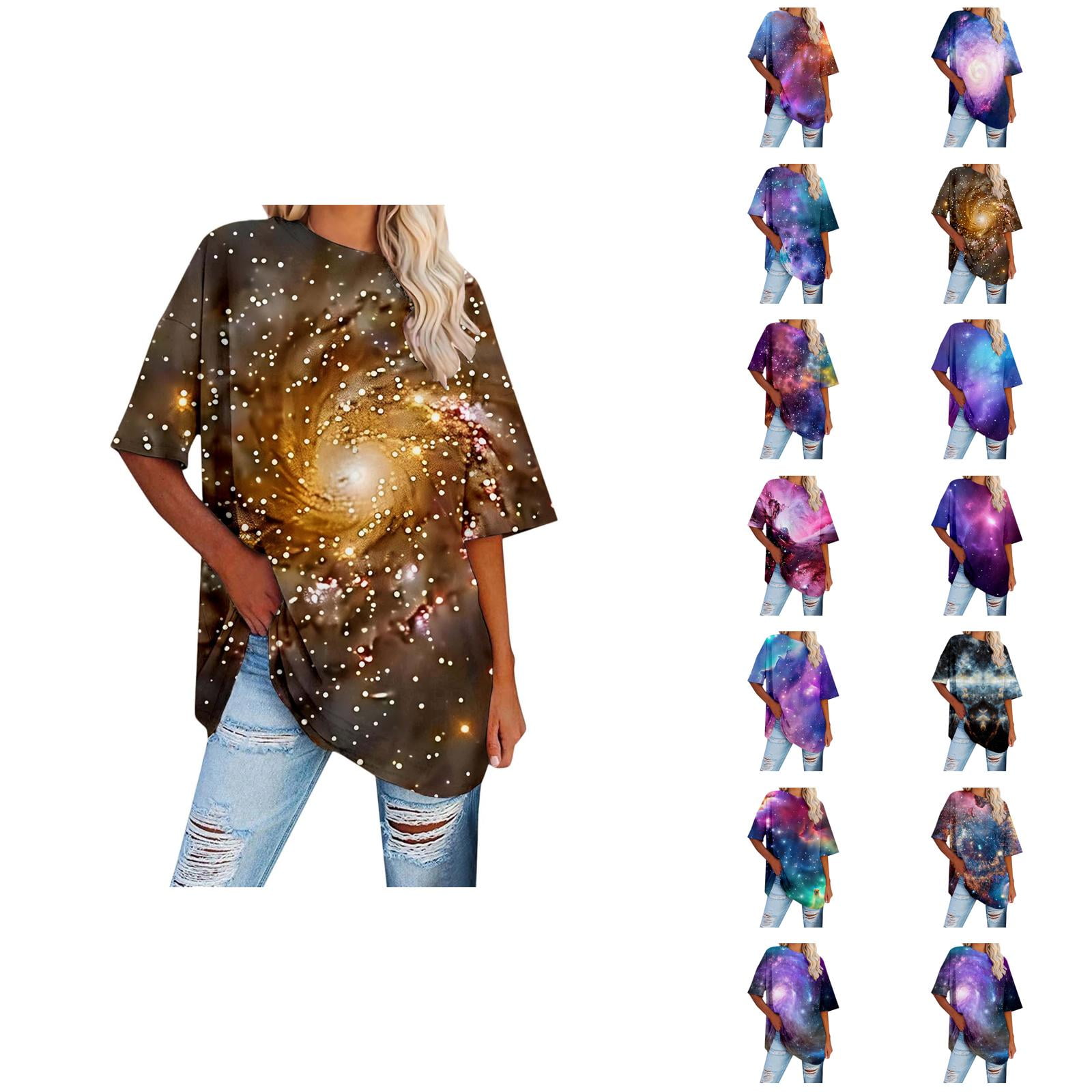 Click here for Generic Galaxy Womens Tshirts 2026 Summer Fashion... prices