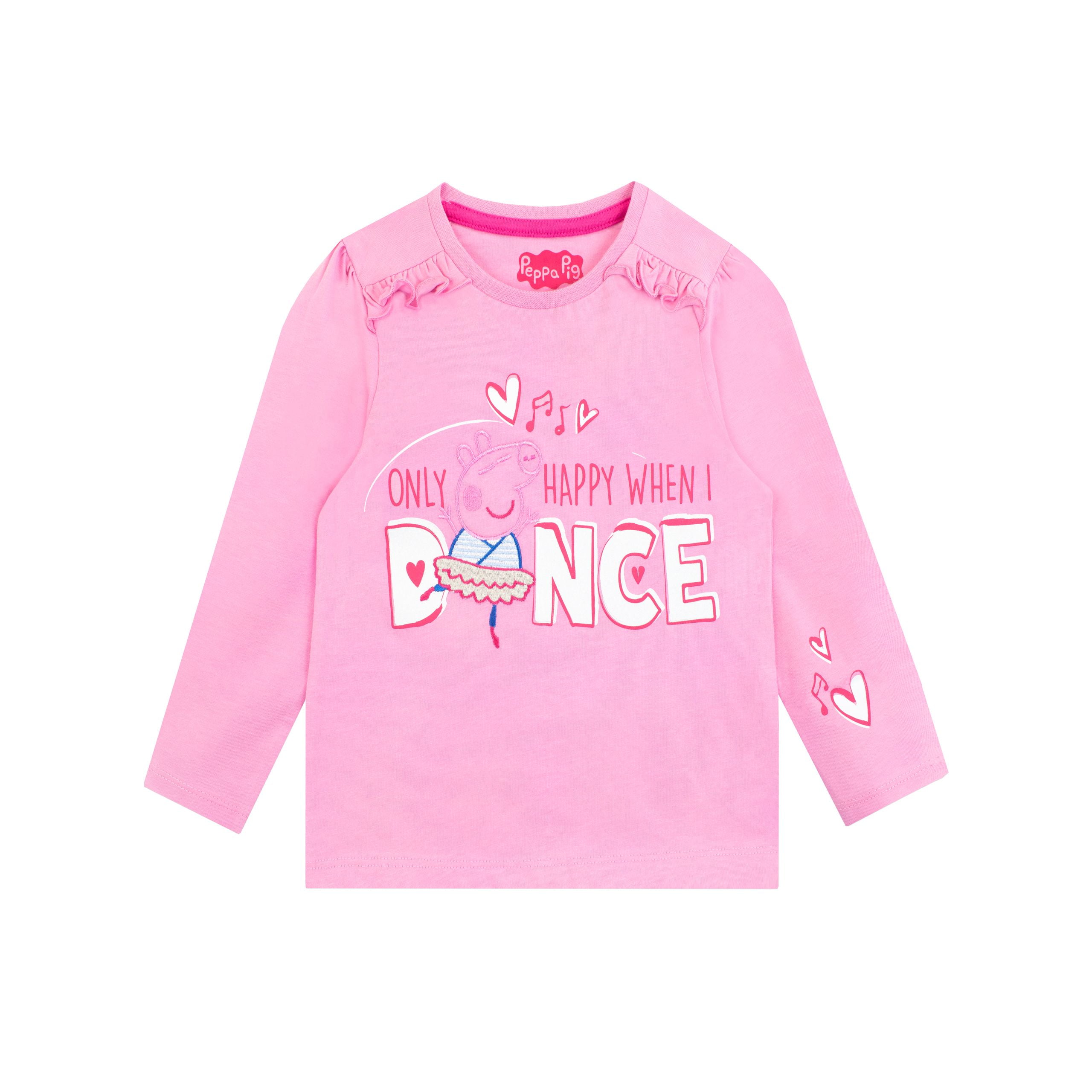 Peppa Pig Girls Long Sleeve Top Sizes 2T-8 - Walmart.com