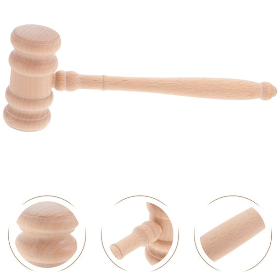 Gavels Fast Wooden Walnut Gavel w/Square Sound Block - Not Engraved ...
