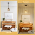 1-Light Rattan Pendant Lights, Boho Farmhouse Pendant Lighting with 4.7 ...