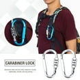 Carabiner Combination Lock, Locking Carabiner,3Colors Travel Bag ...