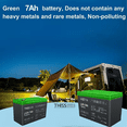 4Packs 12V 7Ah LiFePO4 Lithium Battery, A+ Grade Cells, Upgraded BMS ...