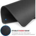 Essential Office & Gaming Mouse Pad, 30% Larger, 8.5” x 11” in, Black ...
