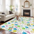 Balloon Stars 8x10 Area Rugs for Living Room, Festival Happy Birthday ...