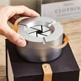 360° Stainless Steel Twist-Lock Ashtray, Stainless Steel Car Ashtray ...