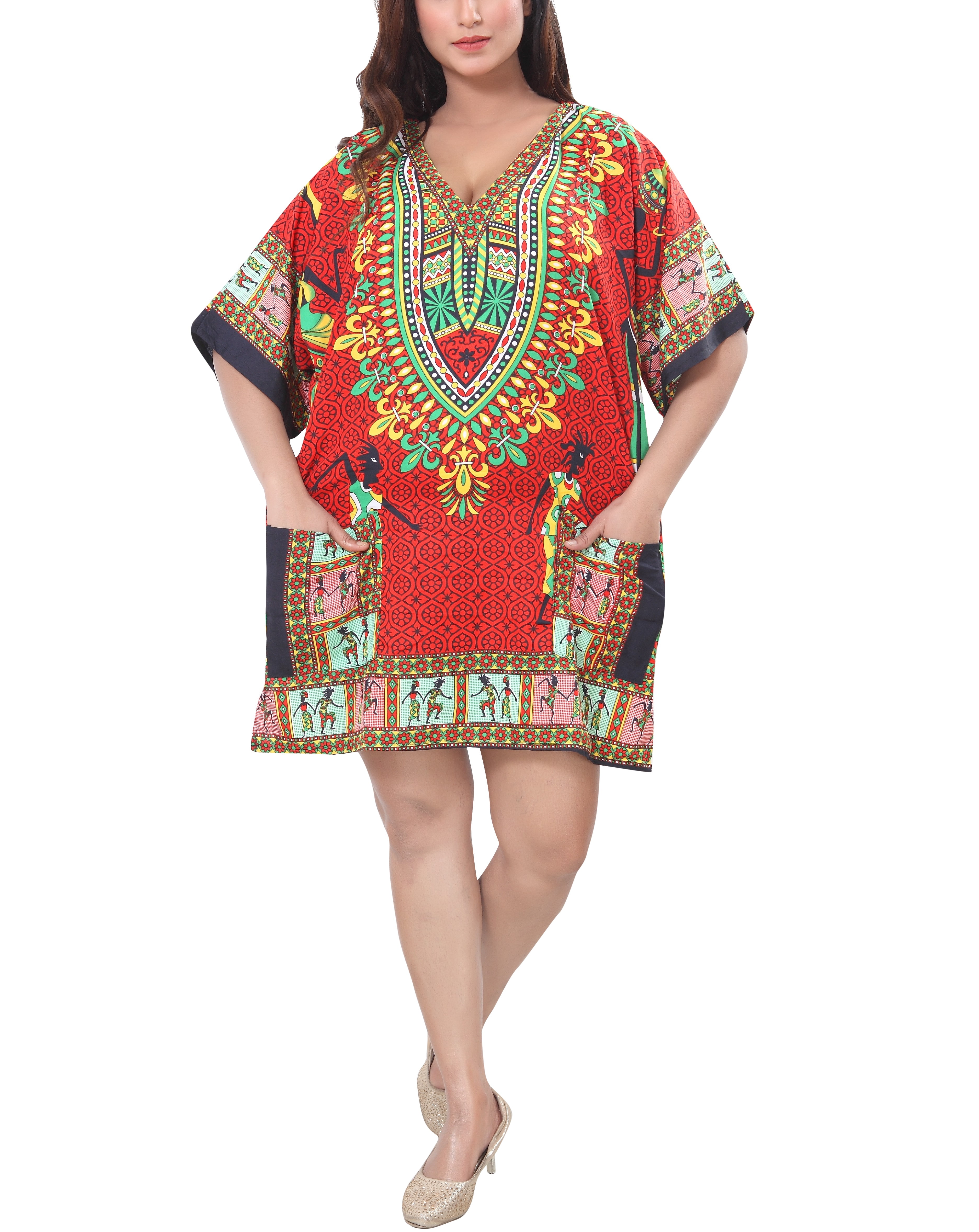 Unixex Dashiki Print African Traditional Dashki Tunics and Top With ...
