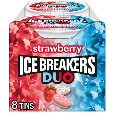 ICE BREAKERS DUO Raspberry Flavored Sugar-Free Mints, Convenient 1.3 oz ...