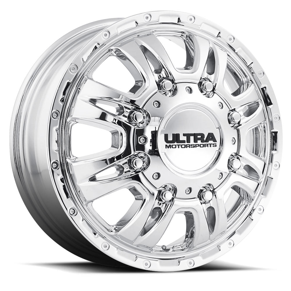 17" Silver Predator Dually 049 Wheel by Ultra Wheel 049-7692FC ...