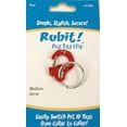 Rubit! Curve Shaped Dog Tag Clip Red Medium - Walmart.com