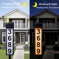 Solar Address Signs for Houses Yard, Waterproof Solar House Numbers for ...