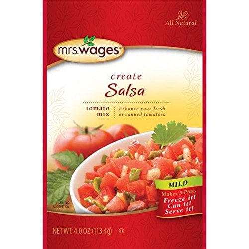 Mrs. Wages Mild Salsa Mix 4oz( 2 Pack ) - Walmart.com - Walmart.com