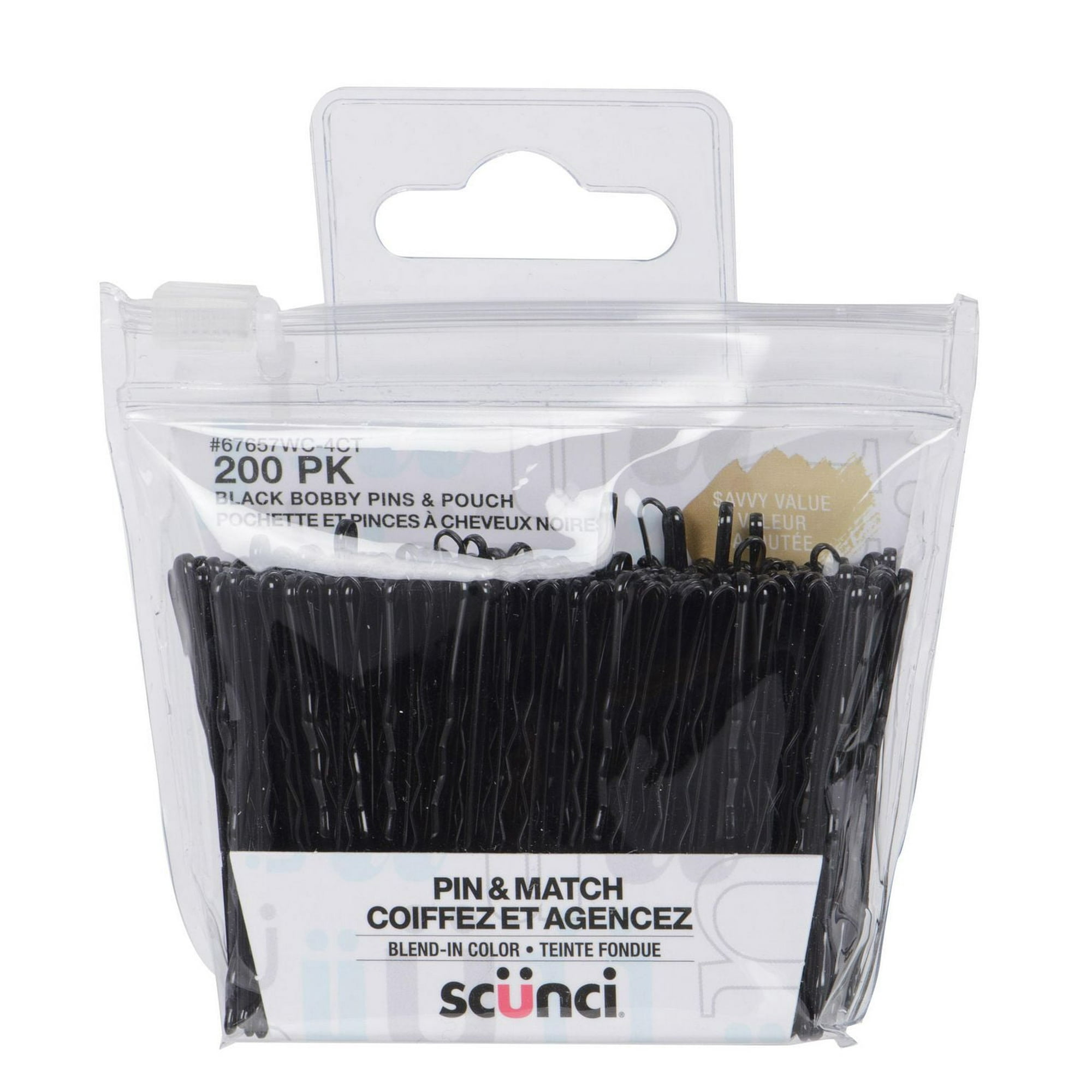 Click here for Scunci Savvy Value 200pk Black Bobby Pins prices