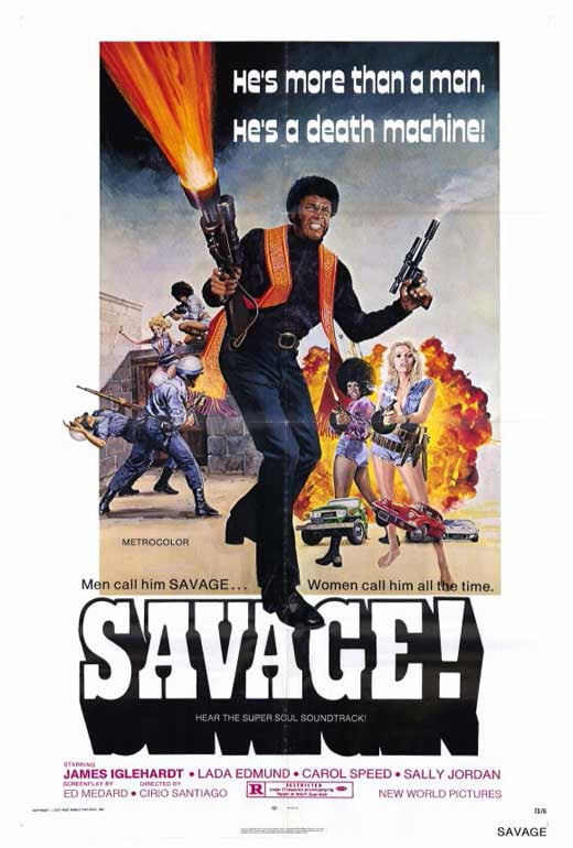 Savage - movie POSTER (Style A) (27" x 40") (1973) - Walmart.com