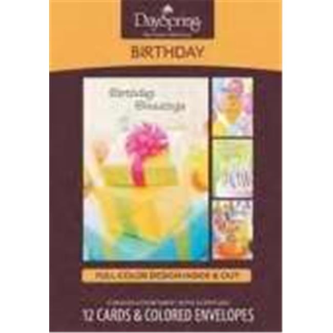 Dayspring Cards 72631 Card-Boxed-Birthday-Blessed & Bright | Walmart Canada