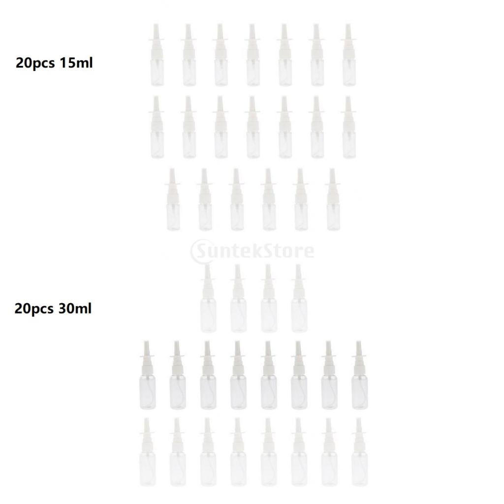 40Pcs Pump 15ml 30ml Botellas De Spray Nasal Pulverizadores Perfumes ...