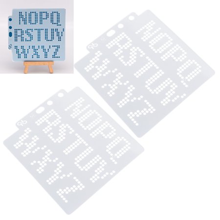 Fugacal Letter Template,Pattern Stencils,20pcs Letter Template Hollow ...
