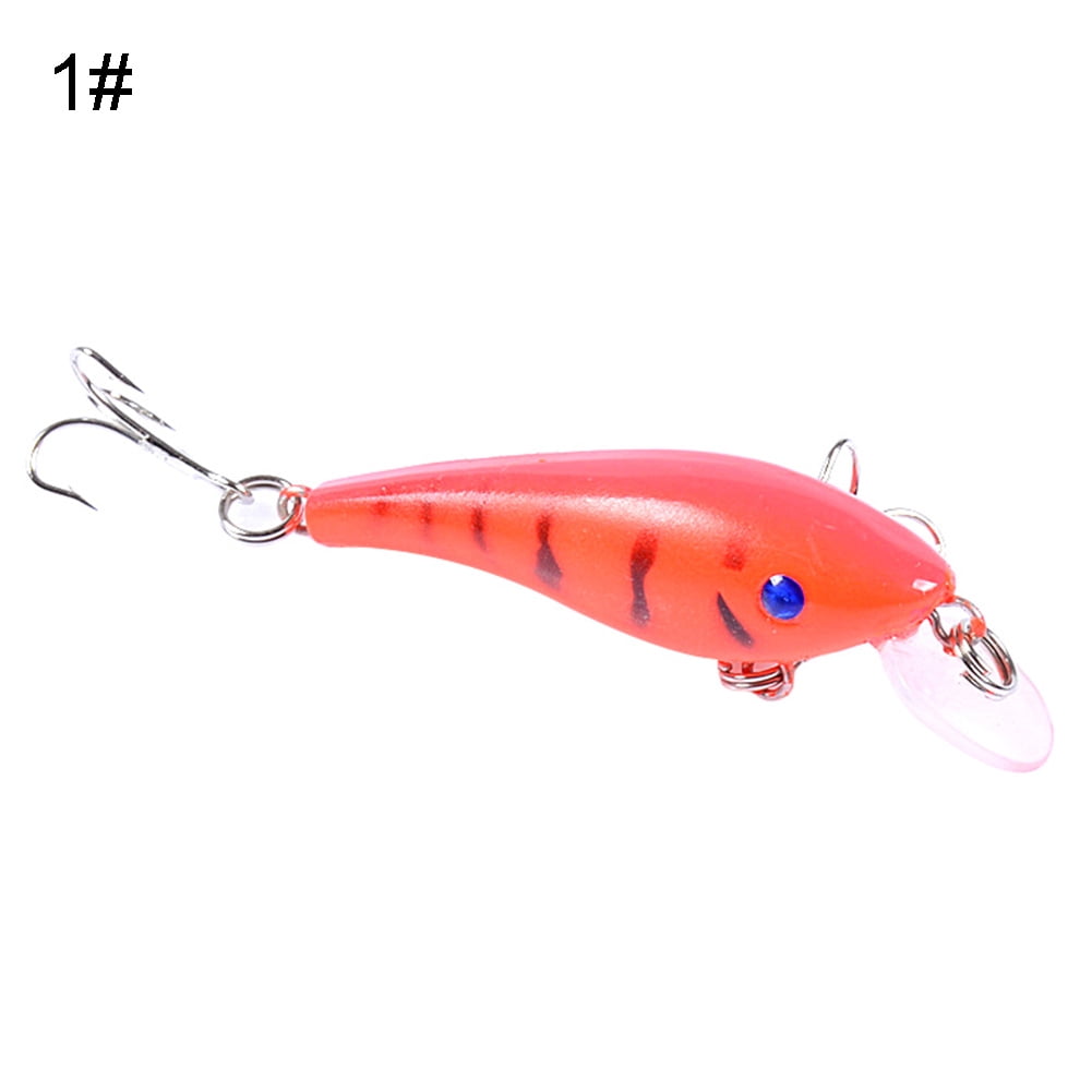 5.7cm 4.4g 3D Artificial Fishing Lifelike Hard Lure Minnow Wobbler Swim ...