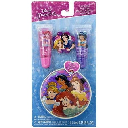 Disney Princess Glitter Flavored Lip Gloss Set With Zipper Tin - Walmart.ca