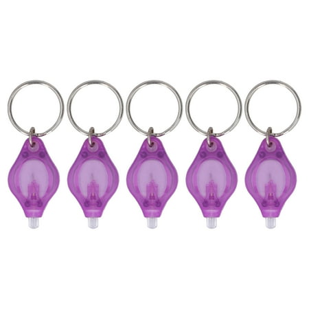 5 Pcs UV Mini Keychain 365nm 395nm Wavelength Portable LED Purple Light ...