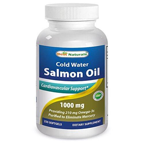 Best Naturals Salmon Oil 1000 mg 250 Softgels - Walmart.com - Walmart.com