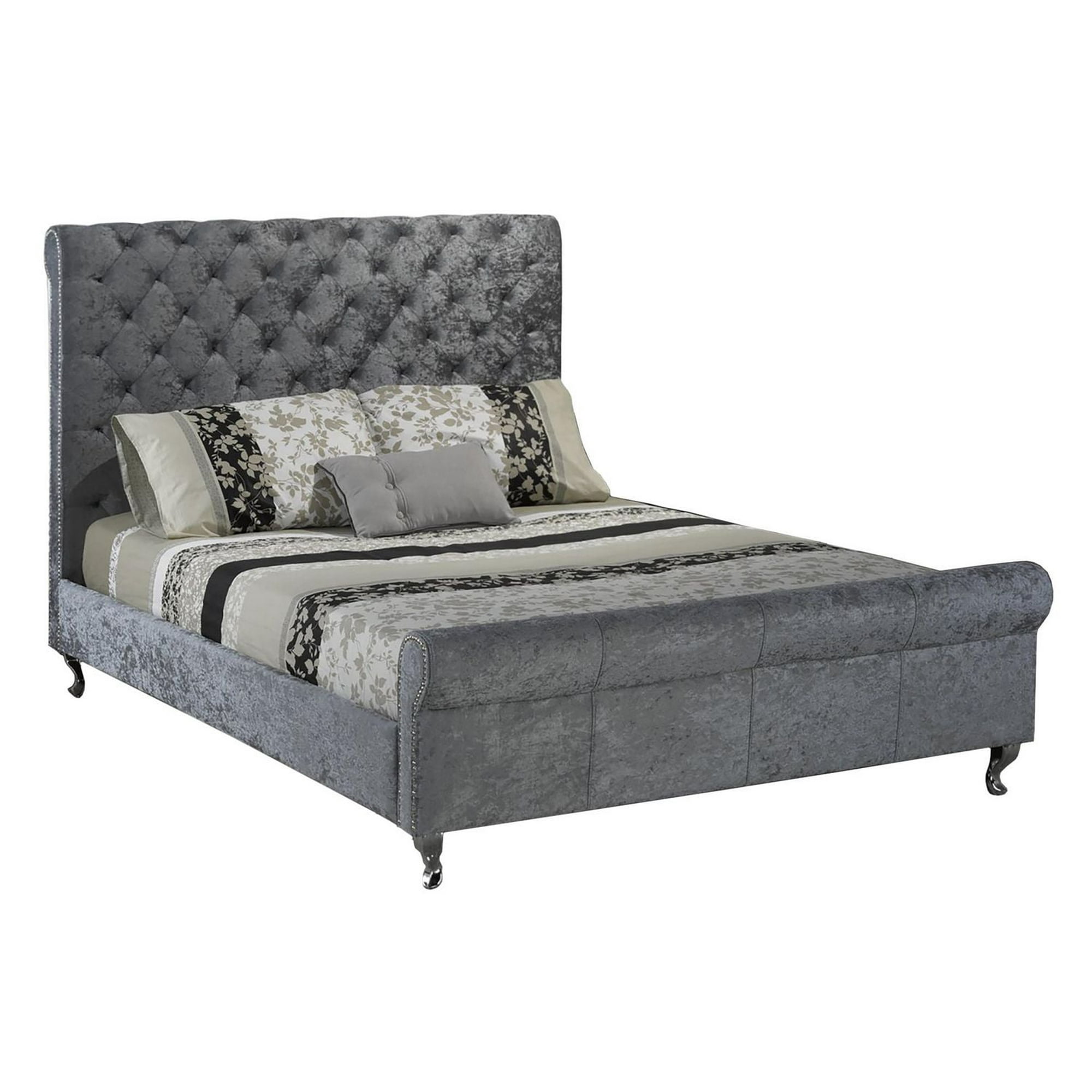 Click here for Brassex Isabel Full Platform Bed  Silver prices
