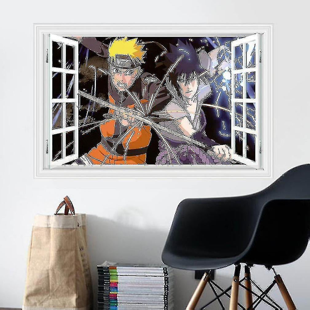 Anime Uzumaki Sasuke Sticker Boy Bed Decals 60x90cm | Walmart en línea
