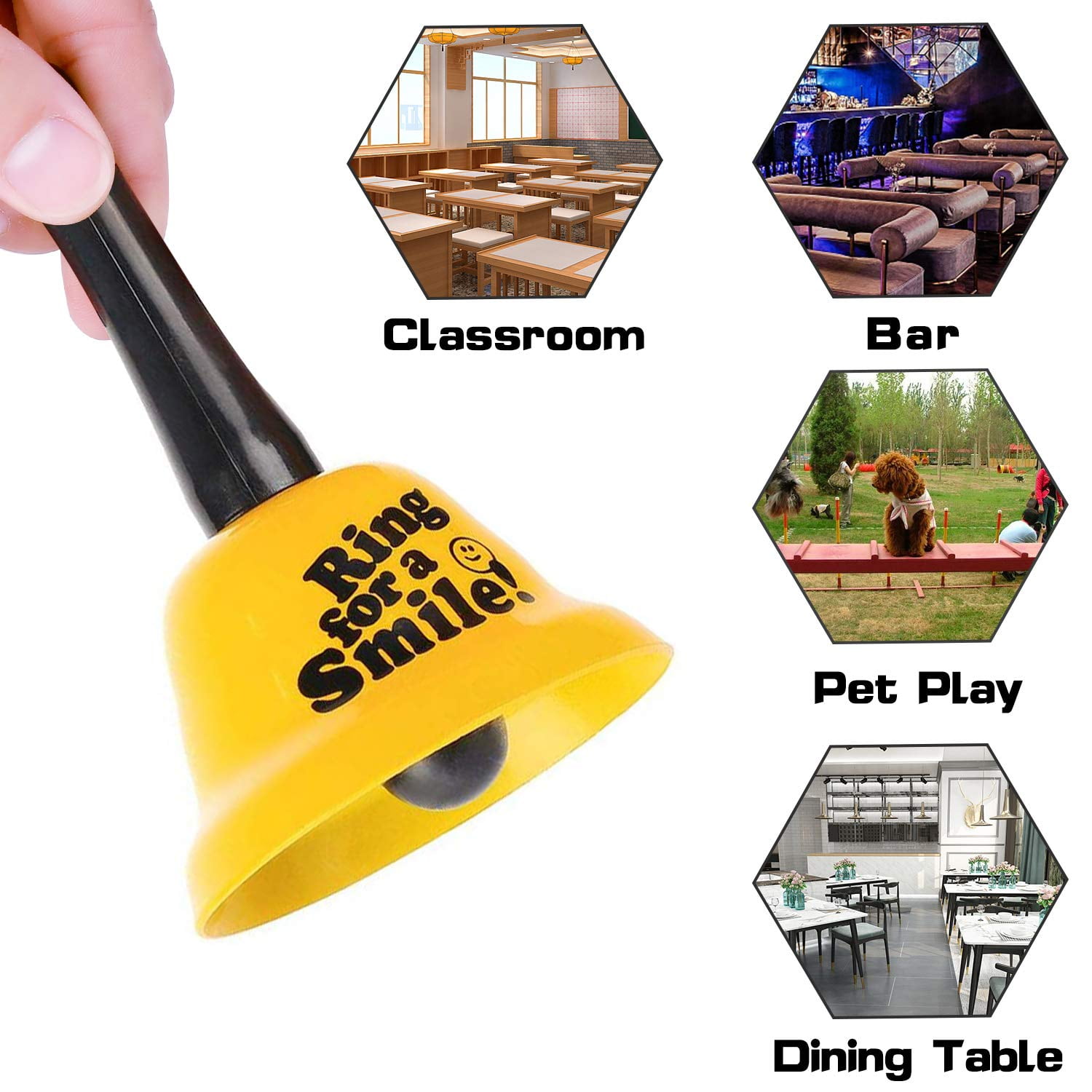 Hand Bell Metal Tea Bell Service Bell Gold Hand bell School Small Hand ...