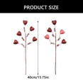 6pcs Love Themed Heart Stems Artificial Plant For Wedding Decoration ...