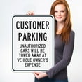 Customer Parking Sign, 18x24 Reflective Aluminum EGP - Walmart.com