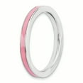 Sterling Silver Pink Enameled 2.25mm Ring - Walmart.com